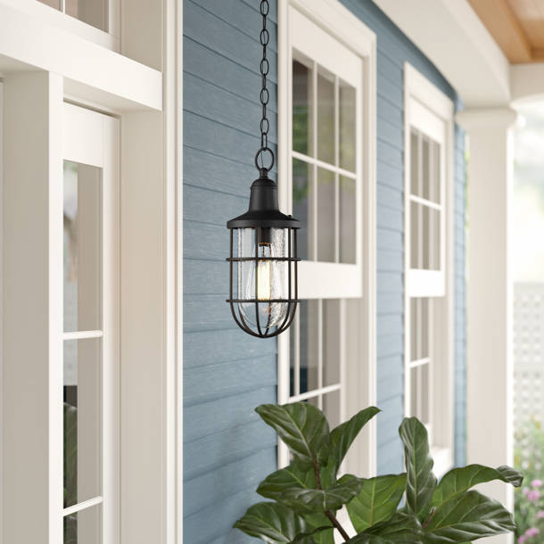 Charlton Home® Benna 1-Light 18.9" H Hardwired Transparent Pier Mount Light | Wayfair